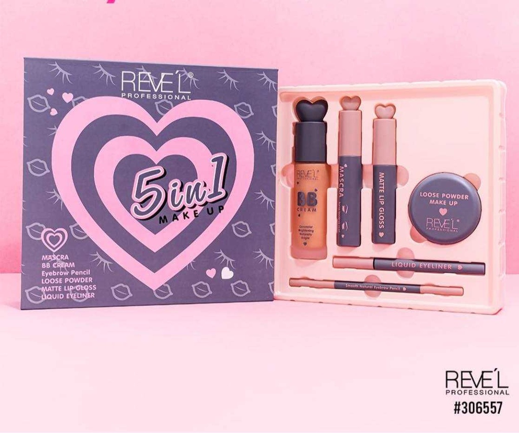 Kit maquillaje 5 en 1 - Revel 306557 | Bellaz